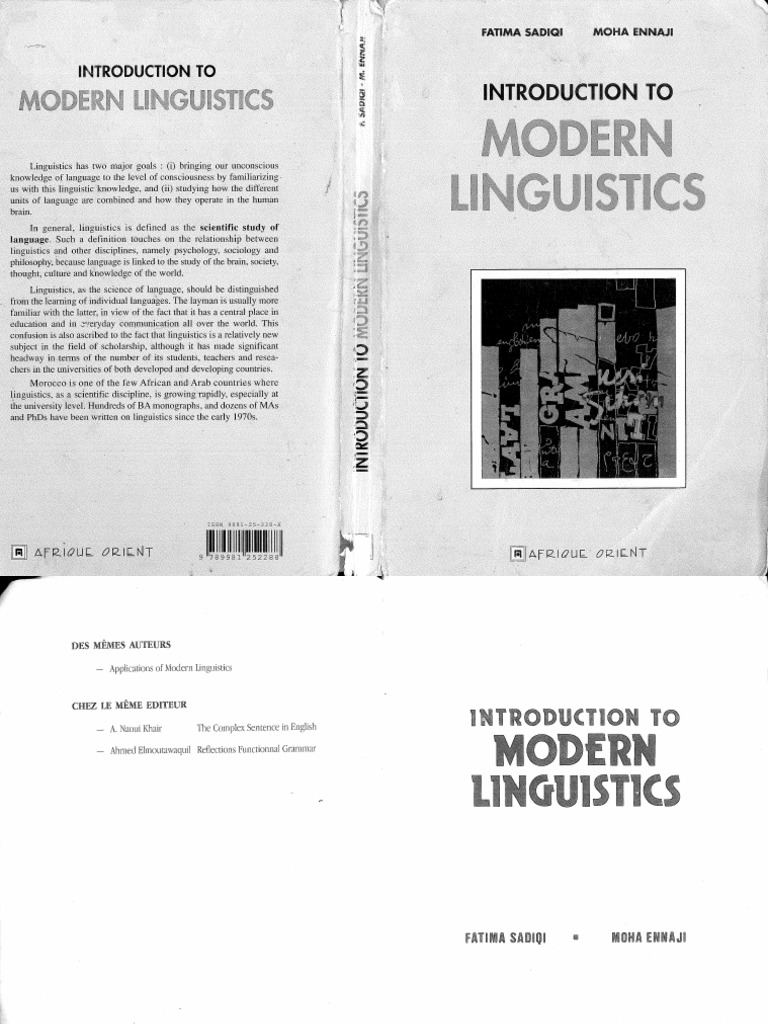 Introduction To Modern Linguistics | PDF