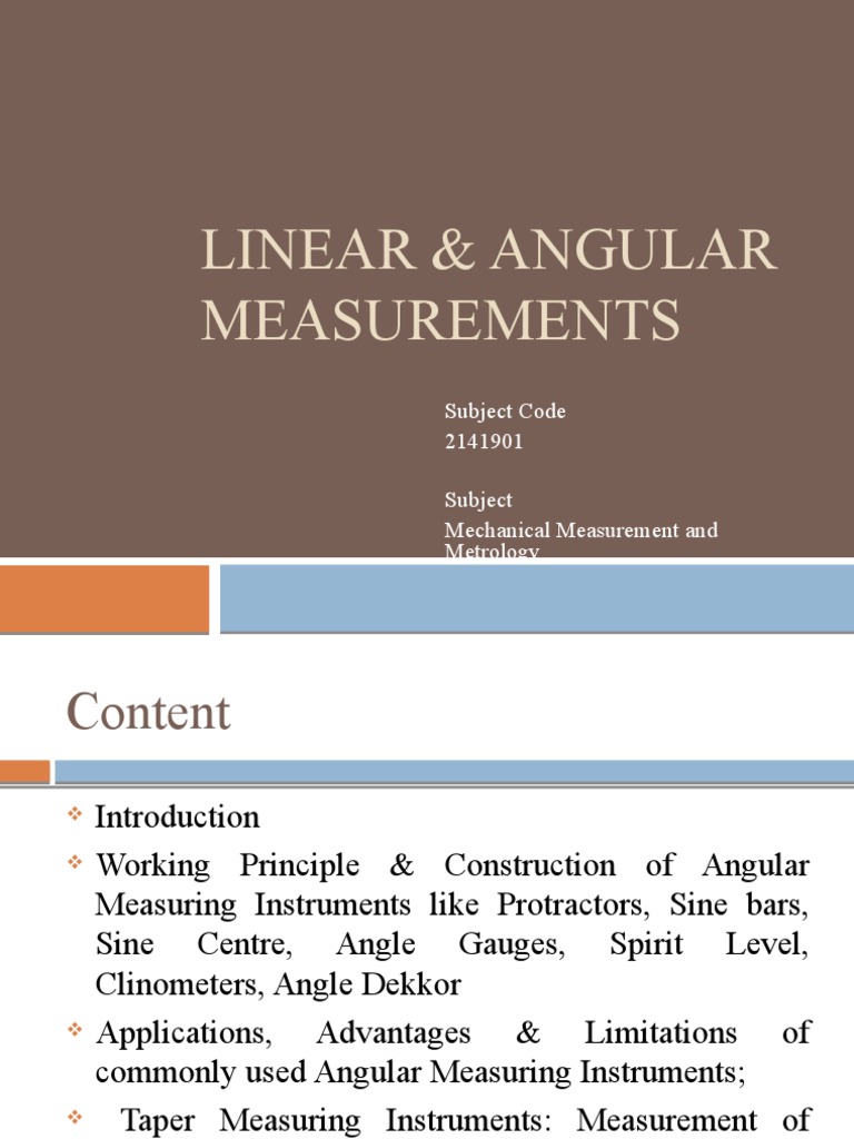 2.. Angular Measurement | PDF | Angle | Sine