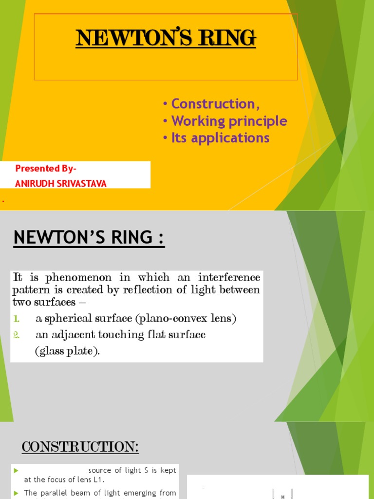 Newton S Ring | PDF