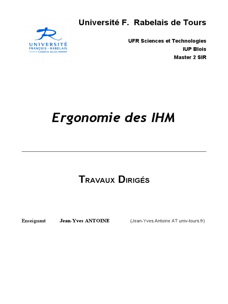 TD Ihm | PDF | Interaction humain-ordinateur | Microsoft Word