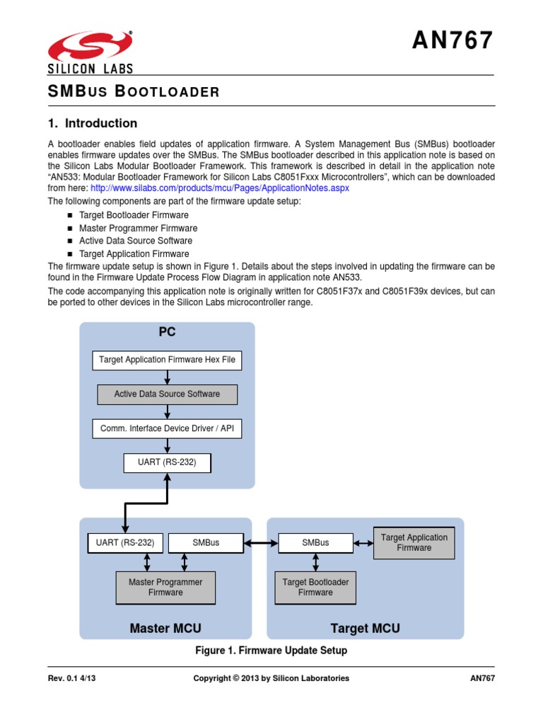 AN767 - SMBus Bootloader | PDF | Booting | Flash Memory