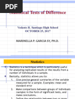 Different Types of Statistical Tests | PDF | Student's T Test | Statistics