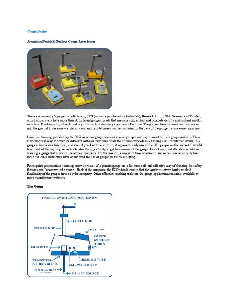NDG Test Procedure | PDF | Density | Radiation