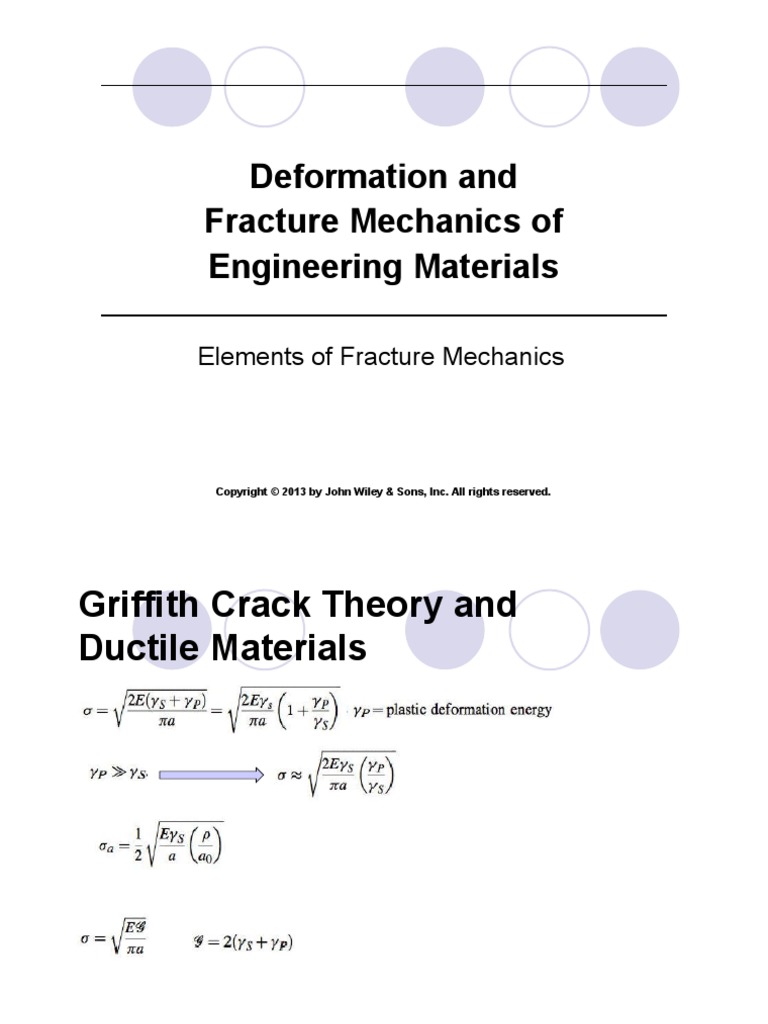 Deformation and Fracture Mechanics of Engineering Materials | PDF ...