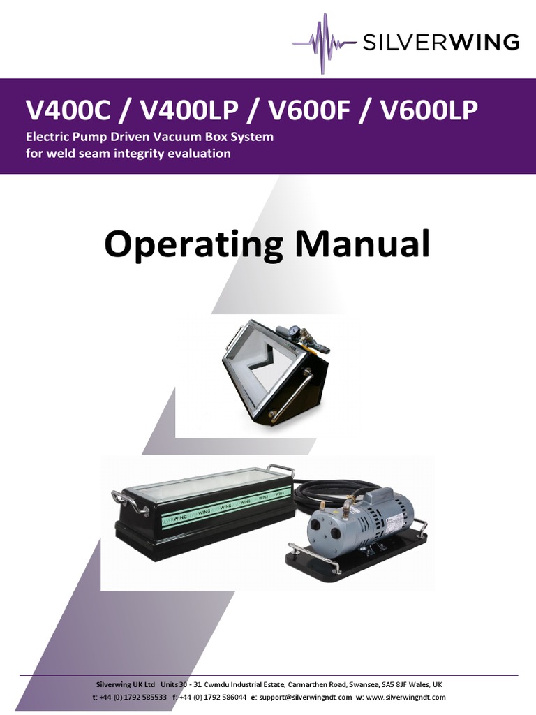 V400 Vacuum Box Assembly Manual | PDF | Vacuum | Pump