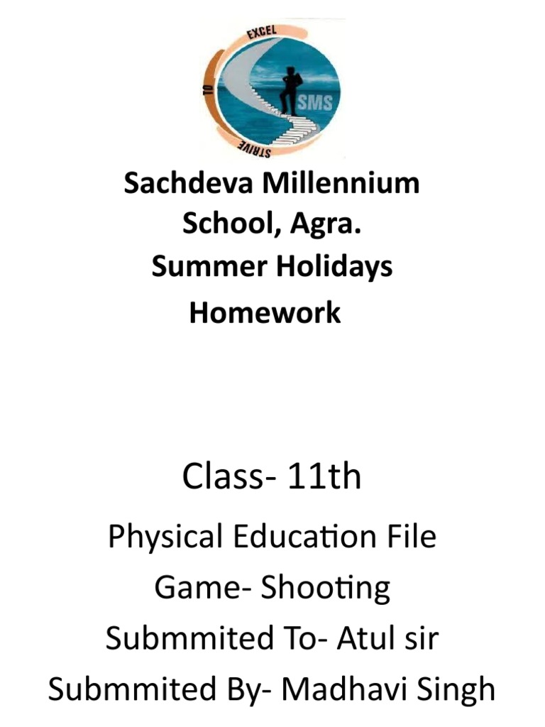 Physical Education Project File. | PDF | Marksmanship | Projectile Weapons