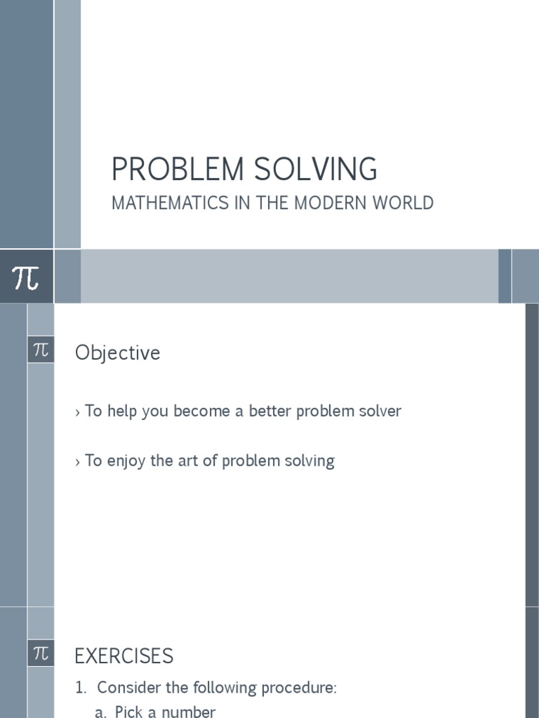 Problem Solving Chapter 3 - Math in The Modern World | PDF | Deductive Reasoning | Inductive ...