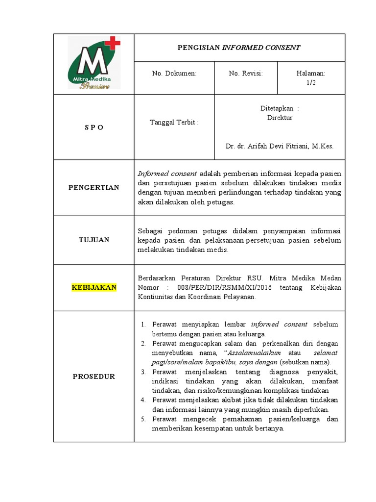 010 Pengisian Informed Consent | PDF