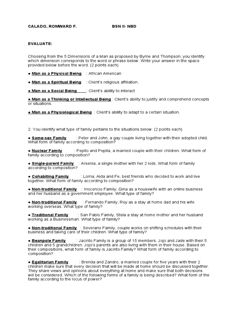 Module III CHN Lec 1 | Download Free PDF | Living Arrangements | Family