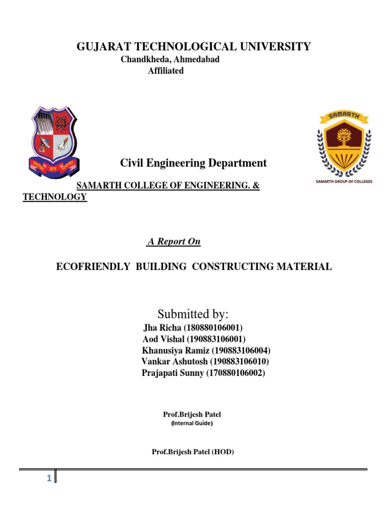 DE Building Construction Report | PDF | Design Thinking | Green Building