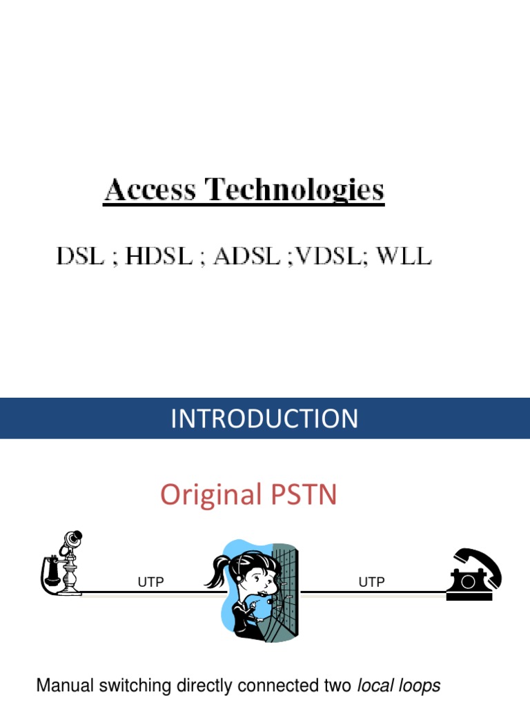 Manual switching directly connected local loops | PDF | Digital Subscriber Line | Orthogonal ...