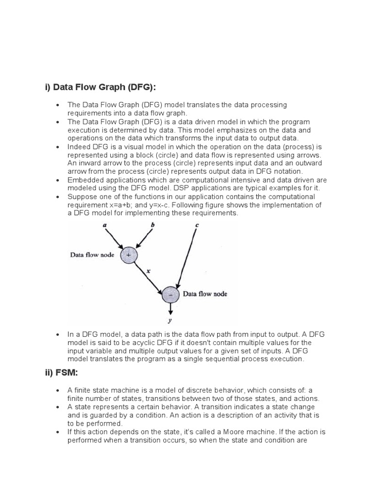 Exploring Common Modeling Techniques for Embedded Systems: A Comparison of Data Flow Graphs ...