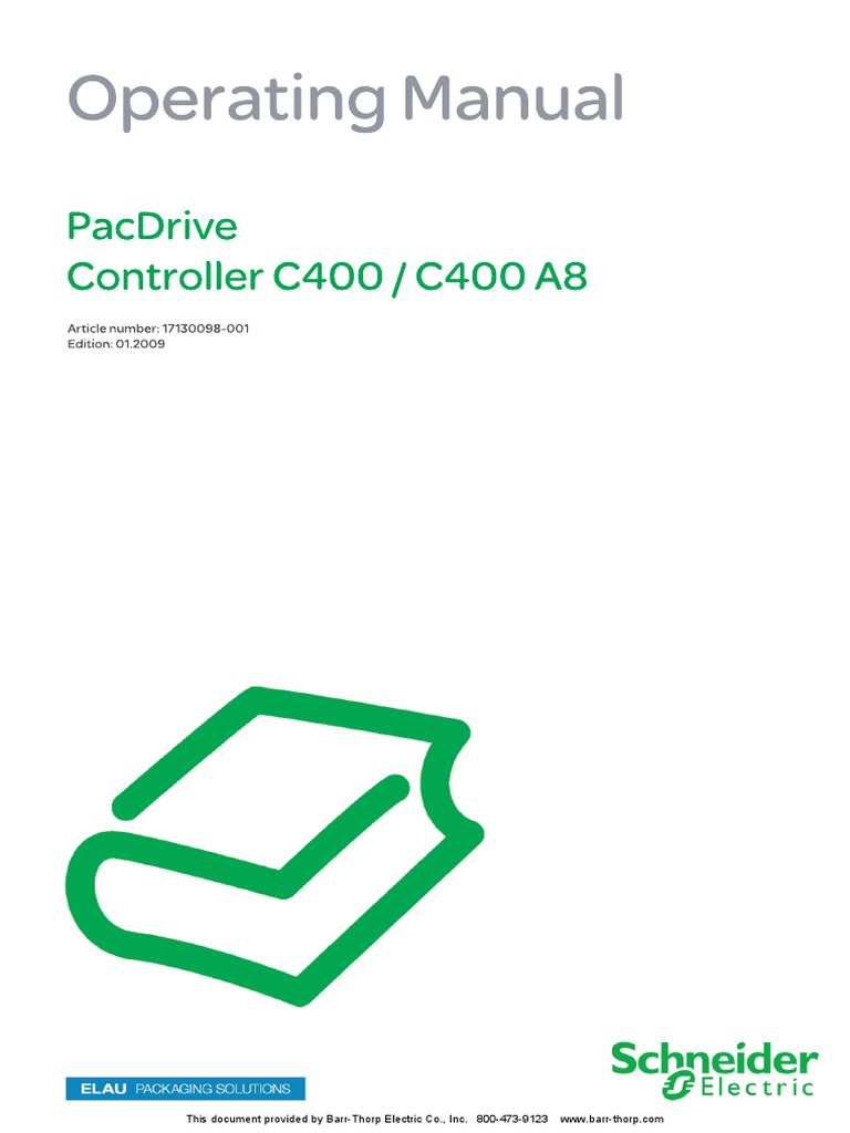 PacDrive Controller C400 C400 A8 Operating Manual | PDF | Electrical ...