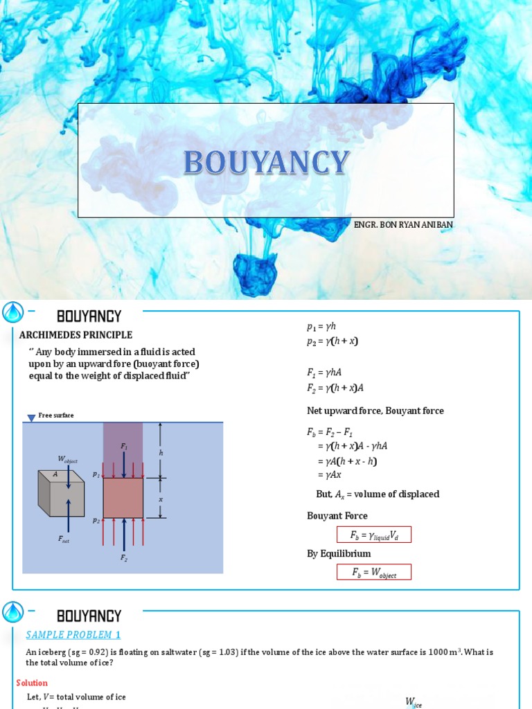 6 Bouyancy | PDF | Buoyancy | Fluid Mechanics