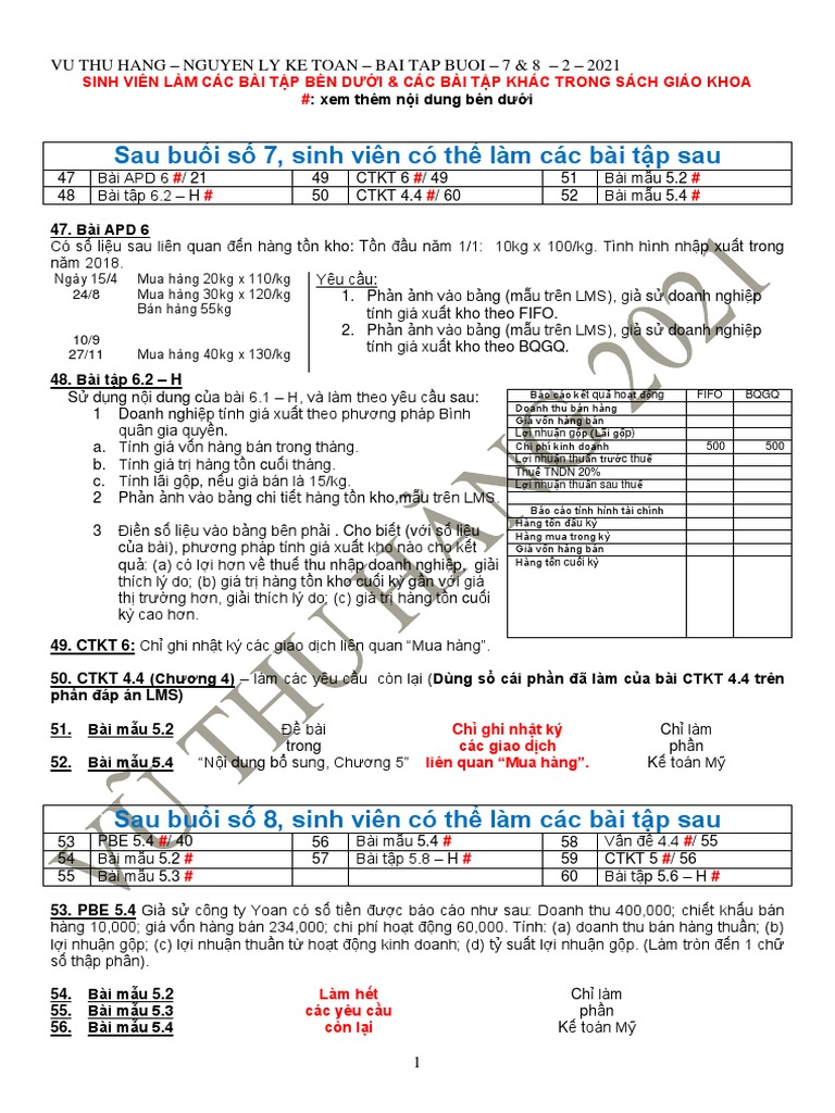 Bai Tap Buoi 7 8 - 032021 | PDF