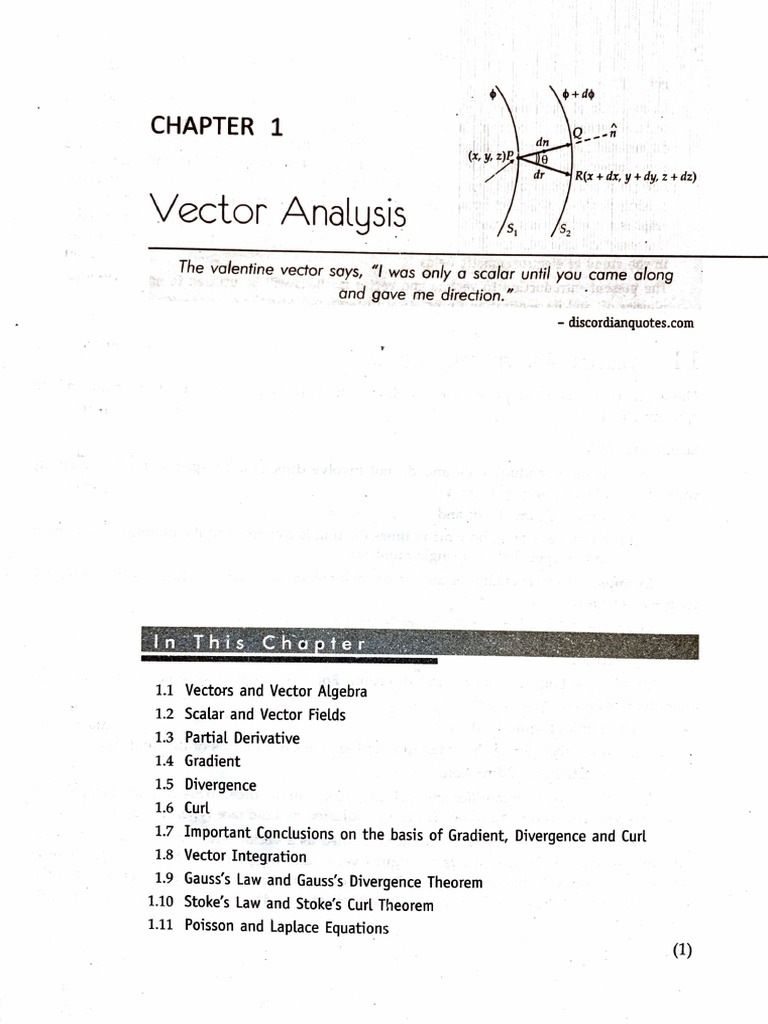 Lecture 2 Vector Analysis Pdf Euclidean Vector Flux