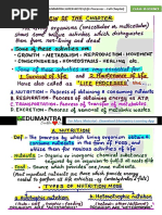Control and Coordination - Class Notes - Mind Map - Class 10th | PDF