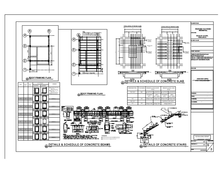 A B 4 A B 4: Details & Schedule of Concrete Slab | Download Free PDF ...