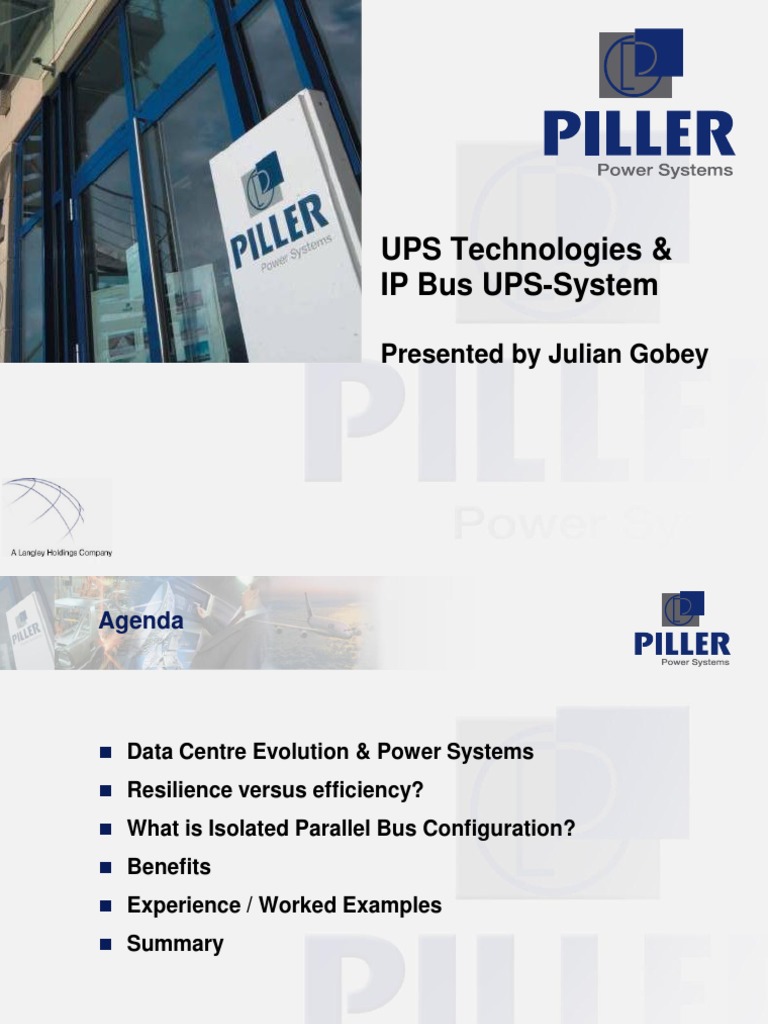 Piller IP Bus UPS System | PDF | Data Center | Physical Quantities