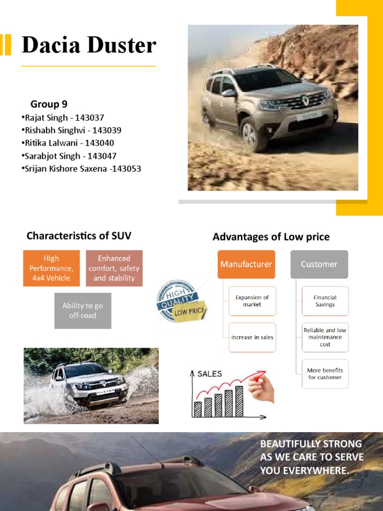 Dacia Duster | PDF | Renault | Sales