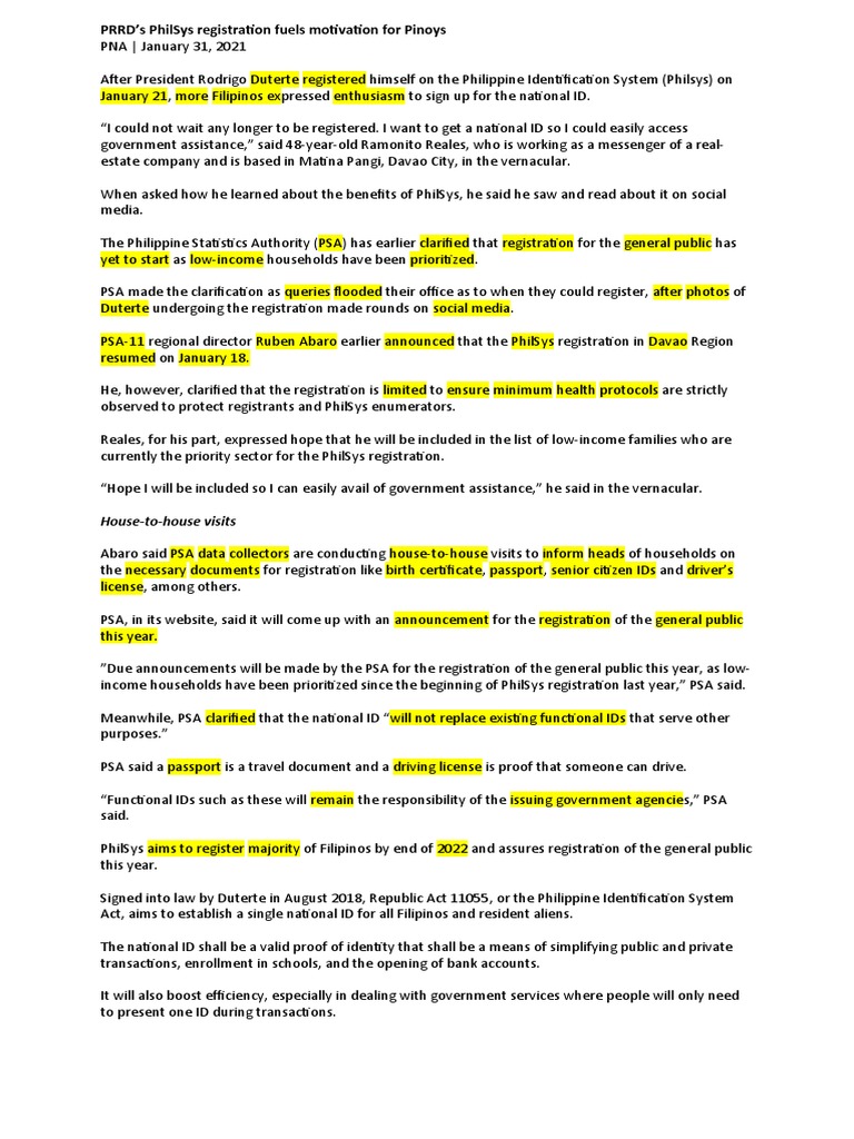 Phil Sys | PDF | Identity Document | Authentication