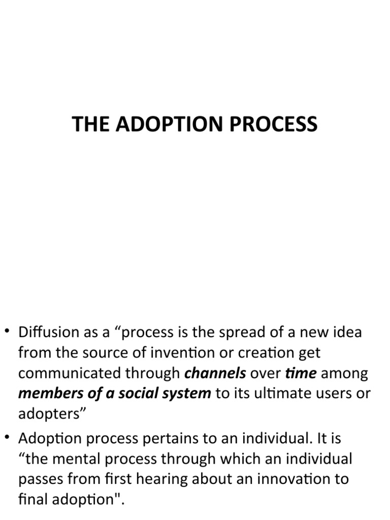 Lecture 3 Adoption Process | PDF | Innovation | Social Psychology