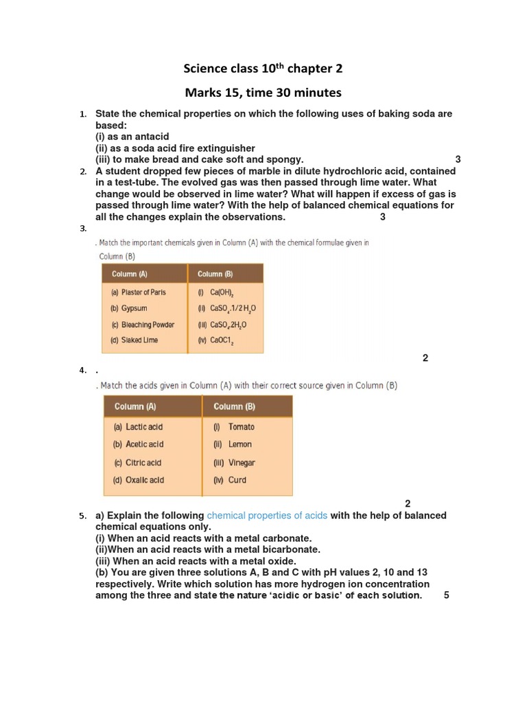 Science Class 10th Chapter 2 | PDF