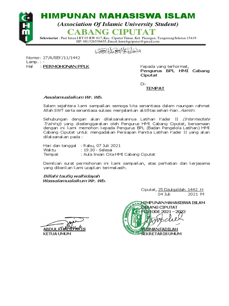 27 Permohonan PPLK | PDF