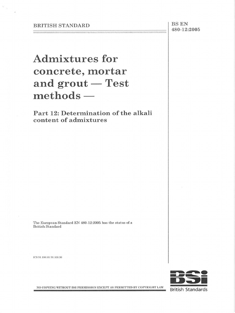 BS 480-12 | PDF