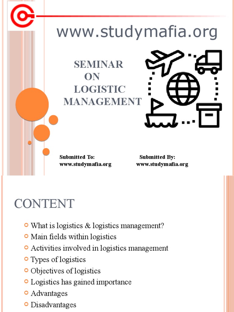 Logistics Management | PDF