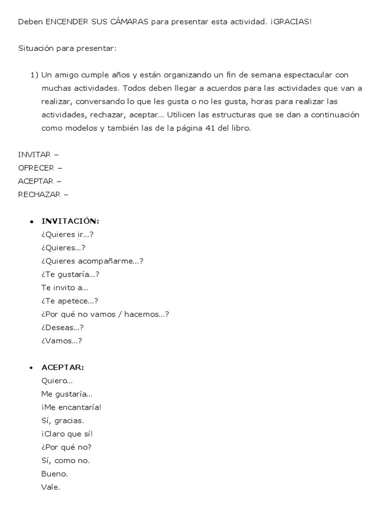 Aceptar y Rechazar Invitaciones | PDF