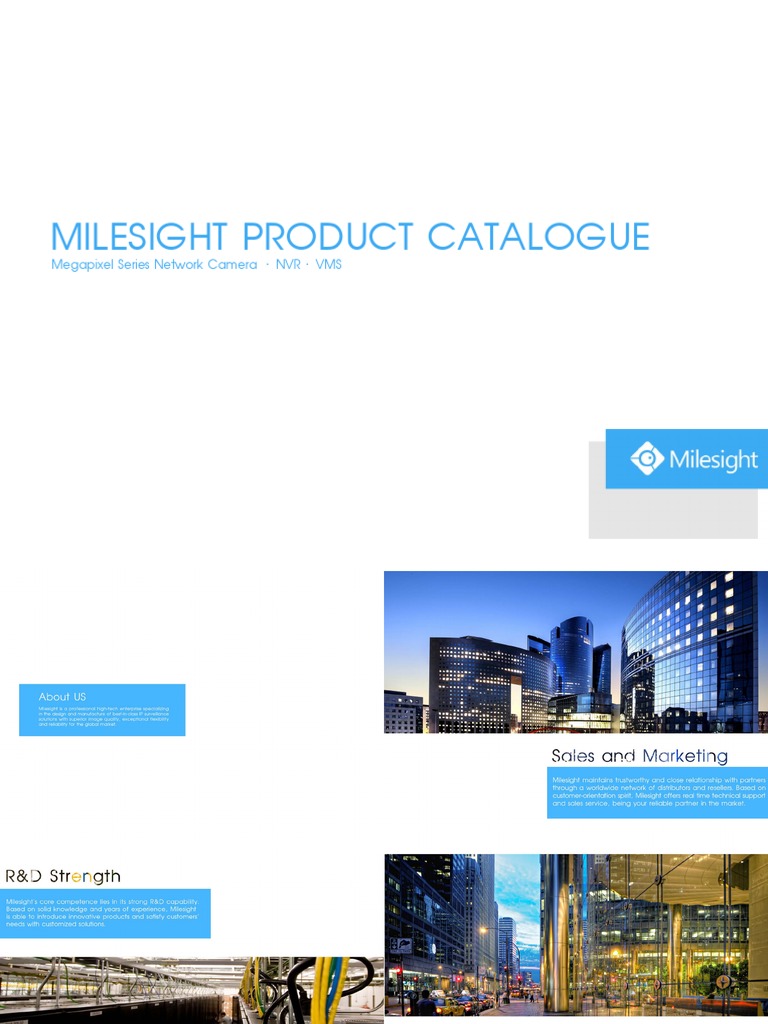 Milesight Product Catalogue (V4.1) | PDF | Camera | Session Initiation ...