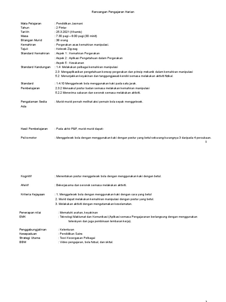 Menggelecek Bola dengan Kaki | PDF