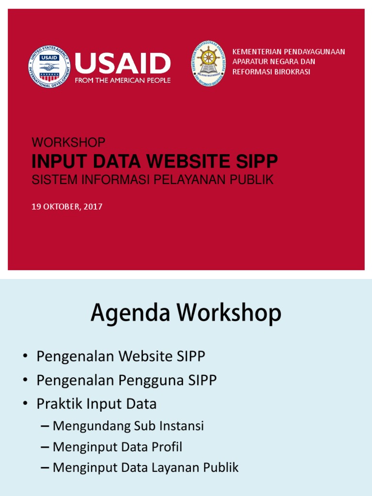 SIPP - Bimtek - Materi Admin | PDF
