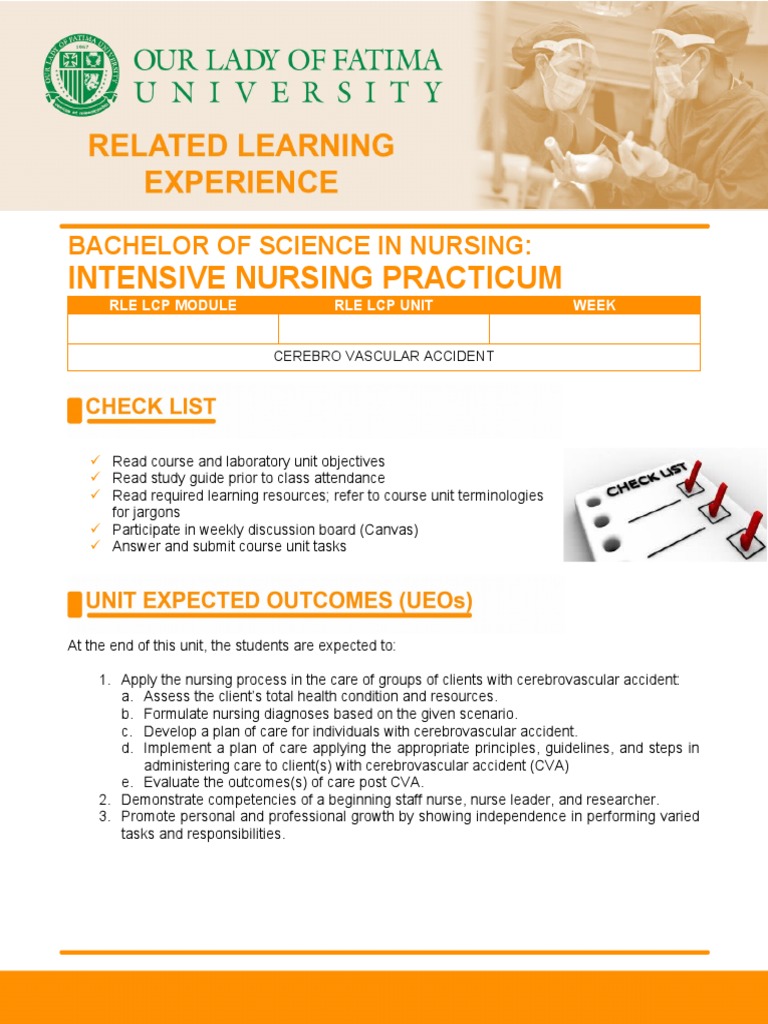 Intensive Nursing Practicum: Bachelor of Science in Nursing | PDF ...