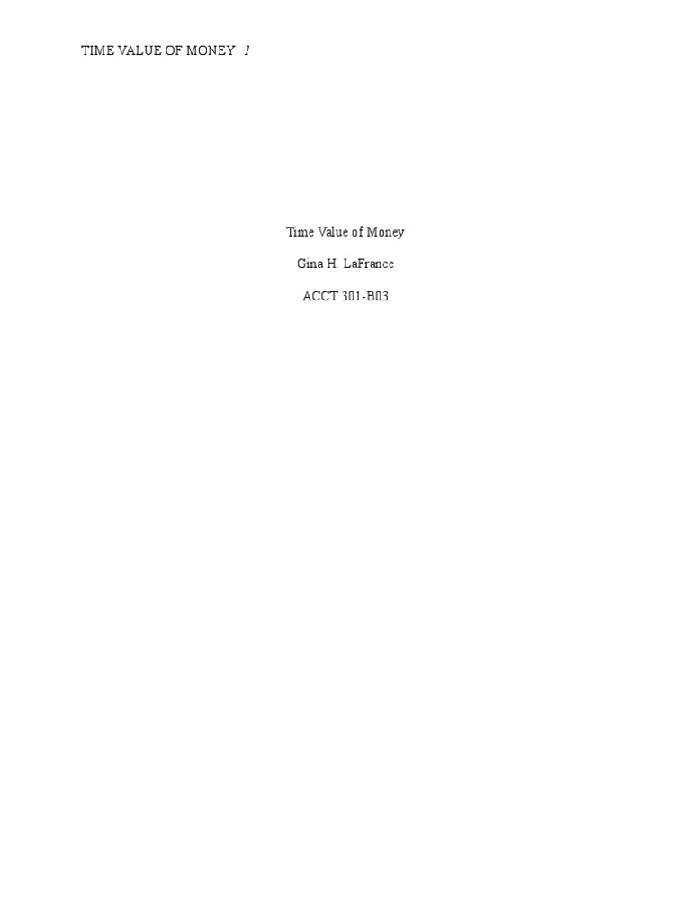 Present Value and Future Value Explained | PDF | Time Value Of Money ...