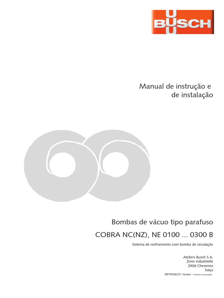 COBRA NC (NZ) 0100 0300 B - PT | PDF | Bomba | Vácuo