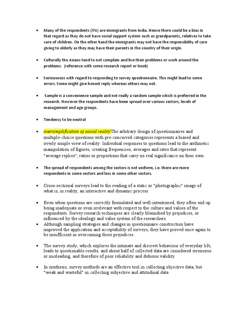 Oversimplification of Social Realitythe Arbitrary Design of ...