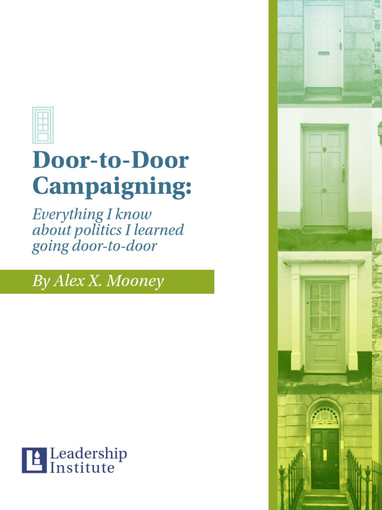 Door-to-Door Campaigning:: by Alex X. Mooney | PDF | Get Out The Vote ...
