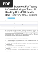 FCU Checklist | PDF | Hvac | Duct (Flow)