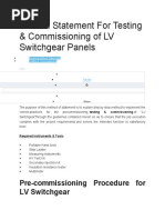 Electrical Control Panel Testing and Inspection Checklistt | PDF ...