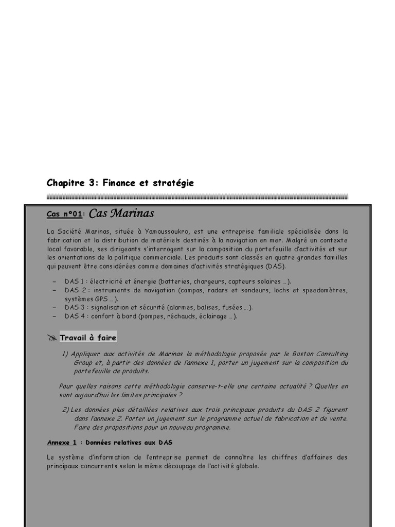 Chap03-Finance Et Strategie | PDF | Chaîne de valeur | Gestion stratégique