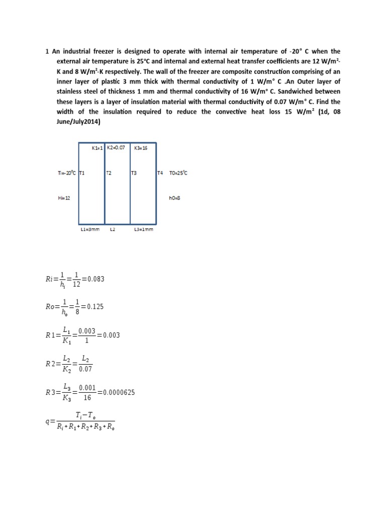 Heat Transfer Problems M1&M2 | PDF | Heat Transfer | Thermal Insulation