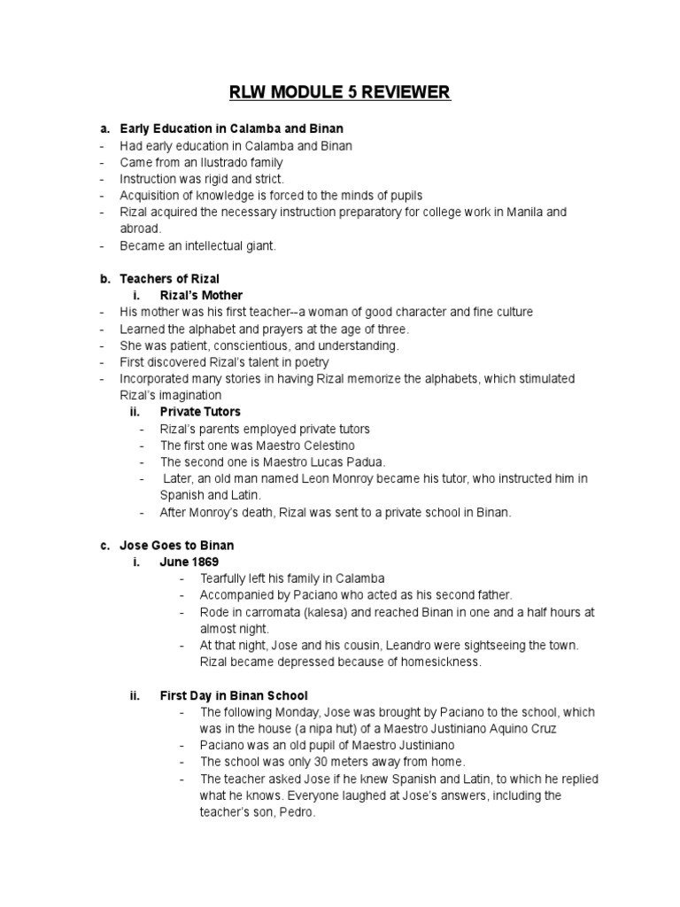 RLW Module 5 Reviewer | PDF | Religious Education | Further Education