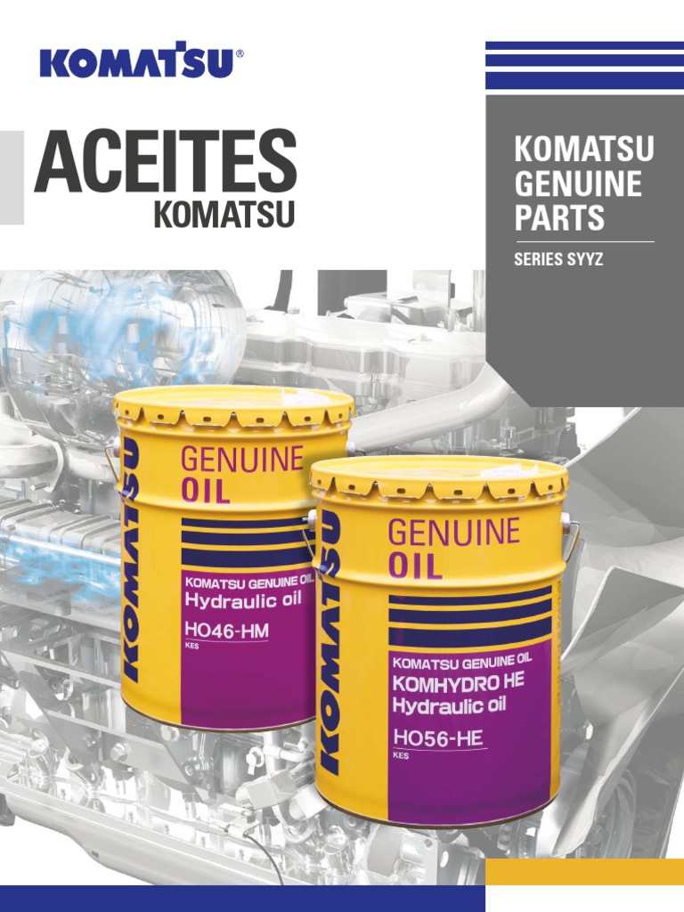 Aceites Komatsu Digital | PDF | Aceite de motor | Ingeniería Química