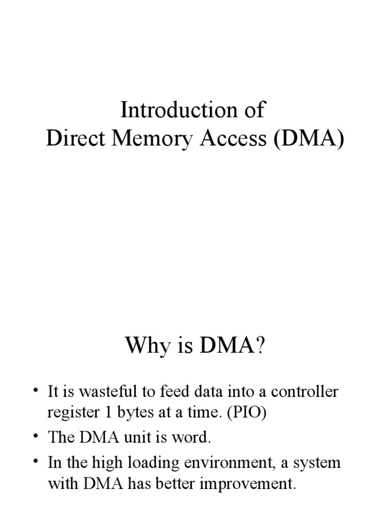 Understanding Direct Memory Access (DMA) | PDF | Computer Engineering ...