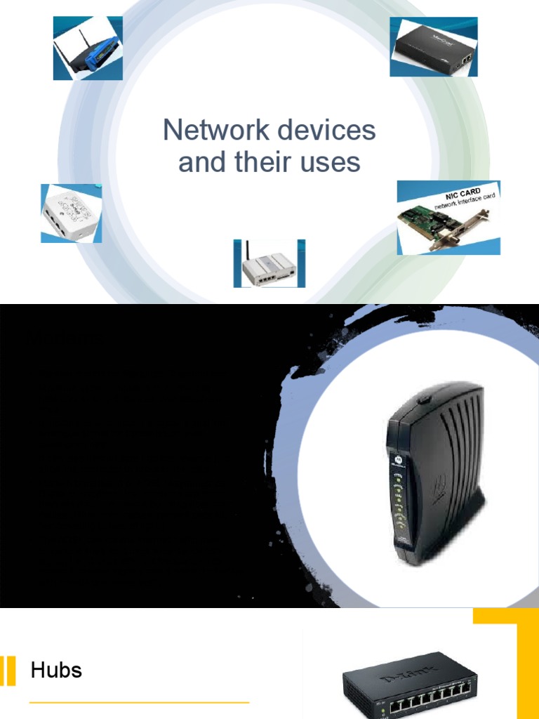 Network Devices and Their Uses | PDF | Network Switch | Network ...