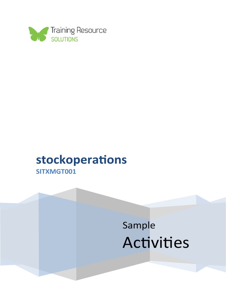 Monitor Work Operations SITXMGT001 - Acitvities | PDF | Sustainability ...