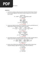 Force Word Problems and Solutions | PDF | Potential Energy | Force