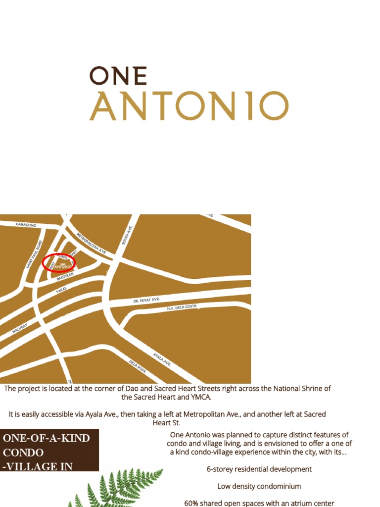 One Antonio PPT 01302018 | PDF | Condominium | Living Arrangements